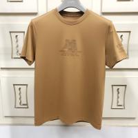 China Men's Premium Organic Cotton T-Shirt 170-230G Embossed Logo Soft Breathable for Casual Business Wear for sale