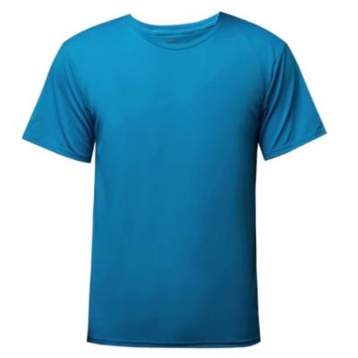 China Custom Logo 180gsm 100% Cotton Solid Jersey Short Sleeve T-Shirt for Men EU Size for sale