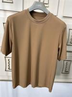 China Custom Logo 180gsm 100% Cotton Solid Jersey Short Sleeve T-Shirt for Men EU Size for sale