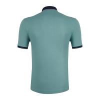 China Custom Cotton Fabric Black Collar Polo T-shirt Moisture Wicking 170g Men Short Sleeve ODM OEM for sale