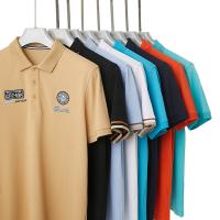 China 100% Cotton Custom Logo Men's Polo Shirts Breathable Quick Dry 170-210G Fabric for sale