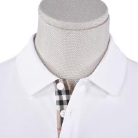 China OEM ODM Custom White Embroidered Long Sleeve Polo TShirt for Men 170-220G Cotton for sale