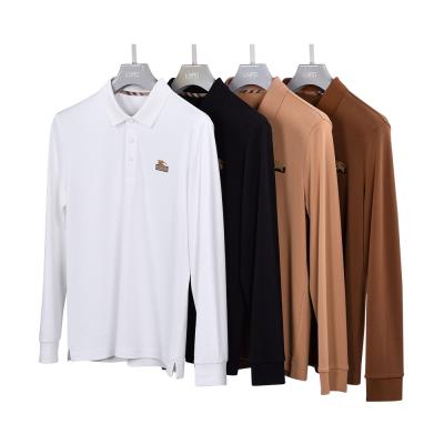 China Custom Embroidery Logo Long Sleeve Cotton Polo Shirt for Men 210-300G ODM/OEM for sale