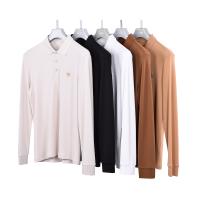 China Wholesale High Quality Cotton Long Sleeve Polo Shirt for Men 230-280G Autumn Color Block Uniform Custom Logo for sale