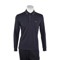 China Custom Sublimated Long Sleeve Polo Shirts for Men 100% Cotton 170-120gsm Breathable Anti-Wrinkle ODM OEM for sale
