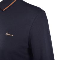 China Custom Sublimated Long Sleeve Polo Shirts for Men 100% Cotton 170-120gsm Breathable Anti-Wrinkle ODM OEM for sale