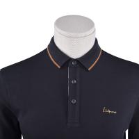 China Custom Sublimated Long Sleeve Polo Shirts for Men 100% Cotton 170-120gsm Breathable Anti-Wrinkle ODM OEM for sale