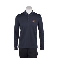 China Wholesale Custom Logo 100% Cotton Long Sleeve Polo Shirt for Men 280-320G Autumn Winter Embroidery for sale