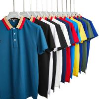 China Men's Vintage 100% Cotton Short Sleeve Shirt 230gsm Knitted Fabric Custom Design for sale