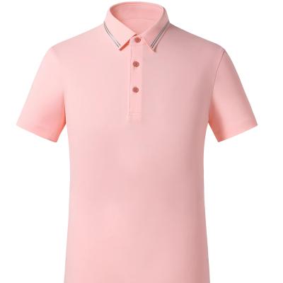 China Custom Men's Quick Dry Golf Polo Shirt 170-220G Cotton Blend Business Wear for sale