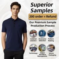 China Custom Logo Men's Short Sleeve Polo T-Shirt 170-120G Breathable Cotton Golf Shirt for sale