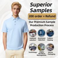 China Custom Logo Breathable Men Golf Polo Shirt 68 Cotton 32 Polyester 170 210G ODM OEM for sale
