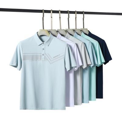 China Custom Quick-Dry Breathable Short-Sleeved Polo T-Shirt for Men 170-210G Cotton Polyester for sale