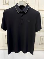 China Custom Logo Men's Short Sleeve Polo Shirts 100% Cotton 170-180g Breathable Anti-Wrinkle Plus Size for sale