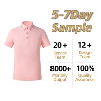 China Custom Logo Men's Short Sleeve Polo Shirts 100% Cotton 170-180g Breathable Anti-Wrinkle Plus Size for sale