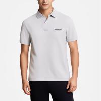 China Men's Quick Dry Golf Polo Shirt Short Sleeve 170g Cotton Fabric Breathable Anti Wrinkle for sale