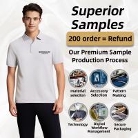 China Men's Quick Dry Golf Polo Shirt Short Sleeve 170g Cotton Fabric Breathable Anti Wrinkle for sale