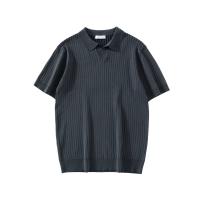 China Custom Men's Polo Shirt 100% Cotton Short Sleeve Knit Sweater 170-280G Fabric ODM/OEM for sale