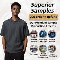 China Custom Men's Polo Shirt 100% Cotton Short Sleeve Knit Sweater 170-280G Fabric ODM/OEM for sale