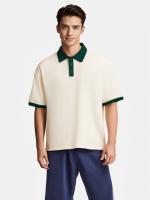 China Men's 100% Cotton Printed Polo Shirt Breathable Short Sleeve Casual Tees 170-280G ODM/OEM for sale