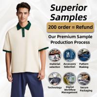 China Men's 100% Cotton Printed Polo Shirt Breathable Short Sleeve Casual Tees 170-280G ODM/OEM for sale