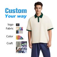 China Men's 100% Cotton Printed Polo Shirt Breathable Short Sleeve Casual Tees 170-280G ODM/OEM for sale
