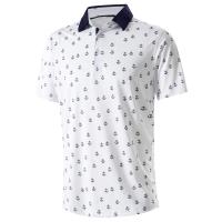 China Custom Printed Men's Polo Shirts 100% Cotton Breathable Anti-Wrinkle Short Sleeve for Business Casual Golf Team Wear for sale