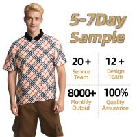 China Men's Cotton Short Sleeve Polo Shirt 170-230g Breathable Anti-Wrinkle Summer T-Shirt for sale