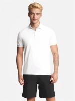 China Men's Solid Color Short Sleeve Golf Polo Shirt 170-230G Cotton Breathable Anti-Wrinkle Plus Size for sale