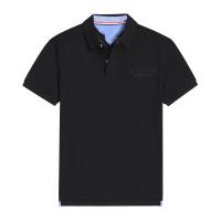 China Custom Logo OEM ODM Men's Knitted Polo Shirt 100% Cotton Short Sleeve 170-230G for sale