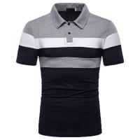 China Custom Logo Men's Polo Shirt 170-230G Cotton Short Sleeve Casual Fashion Top for sale