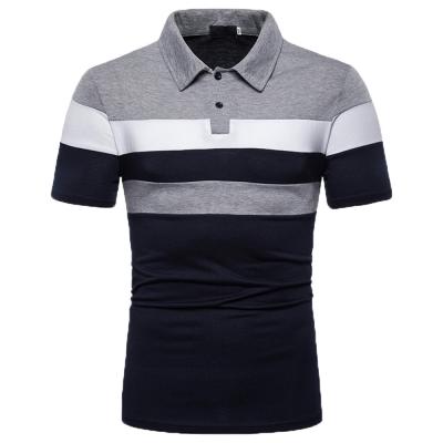 China Custom Logo Men's Polo Shirt 170-230G Cotton Short Sleeve Casual Fashion Top for sale