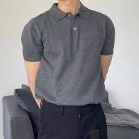 China Men's Slim Fit Casual Polo Shirt Short Sleeve 170-230G Fabric Weight Wholesale for sale