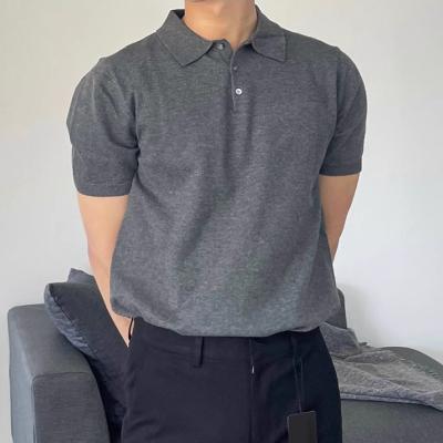 China Men's Slim Fit Casual Polo Shirt Short Sleeve 170-230G Fabric Weight Wholesale for sale