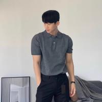 China Men's Slim Fit Casual Polo Shirt Short Sleeve 170-230G Fabric Weight Wholesale for sale