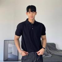 China Men's Slim Fit Casual Polo Shirt Short Sleeve 170-230G Fabric Weight Wholesale for sale