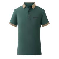 China Wholesale Men Golf Polo Shirt Short Sleeve Roll Neck 200gsm Breathable Anti Wrinkle for sale