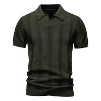 China Custom Logo Printed Polo Shirt for Men 170-230G Breathable Anti-Wrinkle Short Sleeve Casual Outdoor for sale