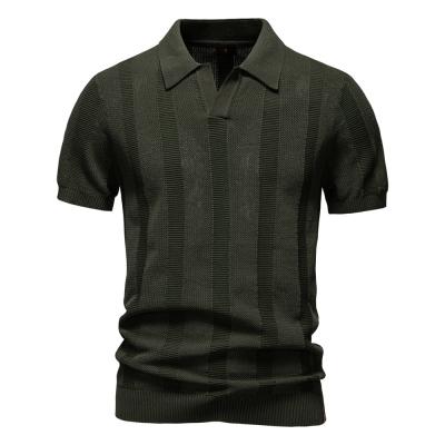 China Custom Logo Printed Polo Shirt for Men 170-230G Breathable Anti-Wrinkle Short Sleeve Casual Outdoor for sale