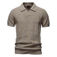 China Custom Logo Printed Polo Shirt for Men 170-230G Breathable Anti-Wrinkle Short Sleeve Casual Outdoor for sale