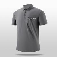 China Custom Embroidered Printed Polo Shirts for Men Women 170-230G Breathable Anti-Wrinkle Short Sleeve Business Casual for sale