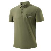 China Custom Embroidered Printed Polo Shirts for Men Women 170-230G Breathable Anti-Wrinkle Short Sleeve Business Casual for sale