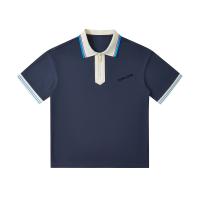 China Men's Printed Cotton Polo Shirt 170-230g 1/4 Zip Golf T Shirt Streetwear Oversized ODM/OEM for sale