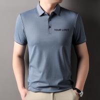 China Quick Dry Short Sleeve Polo Shirt for Men Plus Size Breathable Fabric 170-230G for sale