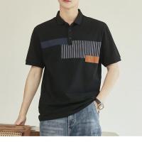 China Custom Logo Men's Short Sleeve Golf Polo Shirt Breathable Quick Dry Cotton 170-230G Fabric ODM/OEM for sale