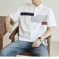 China Custom Logo Men's Short Sleeve Golf Polo Shirt Breathable Quick Dry Cotton 170-230G Fabric ODM/OEM for sale