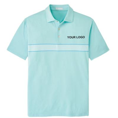China Wholesale Mercerized Unisex Polo T-Shirt Custom Logo Golf Polo Shirt 170-230G Men Short Sleeve for sale