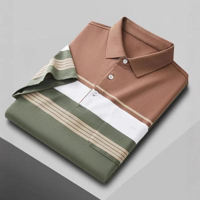 China Men's Short Sleeve Business Polo Shirt 170-230G Breathable Anti-Wrinkle ODM/OEM for sale