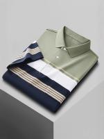 China Men's Short Sleeve Business Polo Shirt 170-230G Breathable Anti-Wrinkle ODM/OEM for sale