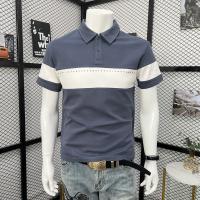 China Men's Color Matching Short Sleeve Polo Shirt for Golf Tennis Outdoor Sports 170-230G Fabric for sale